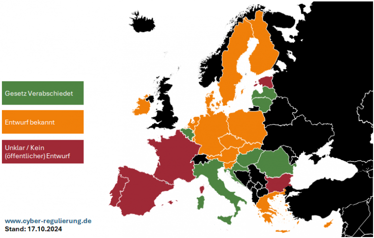 NIS 2-Richtlinie in Europa: Umsetzung im Ländervergleich